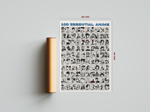 Top 100 Anime Scratch-Off Poster – Unreallist